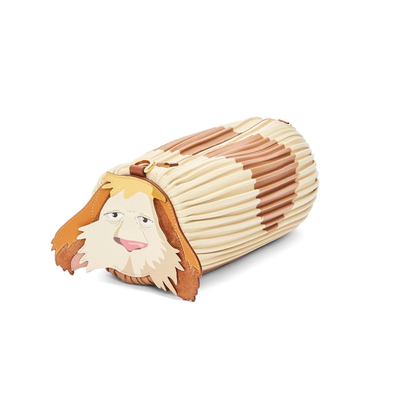 LOEWE x Howls Heen Bracelet Pouch In Pleated Nappa Rust in Leather with ...