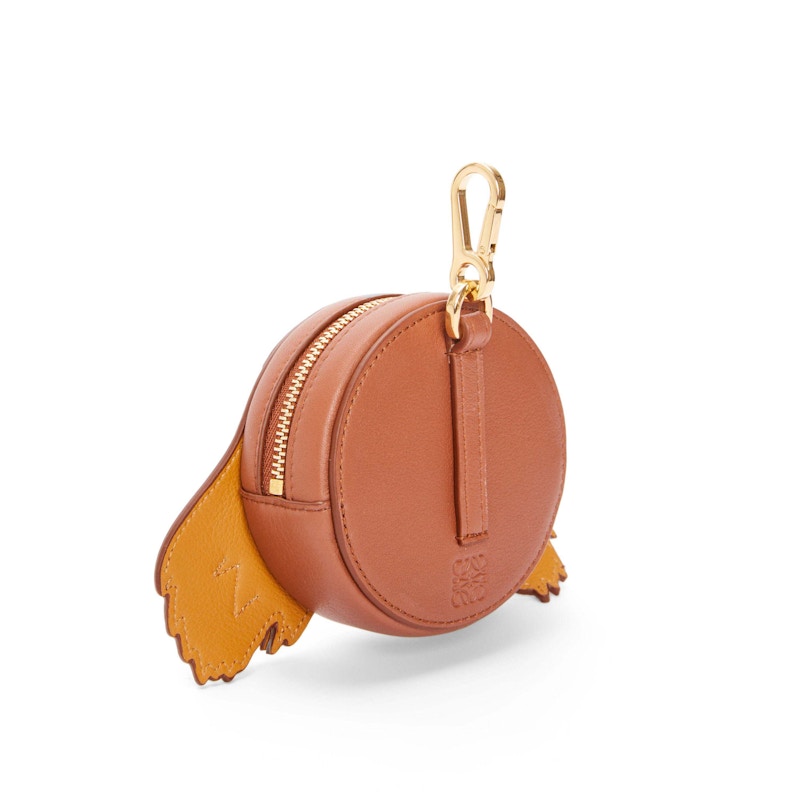 LOEWE x Howls Heen Cookie Pouch In Classic Calfskin Rust in Calfskin ...