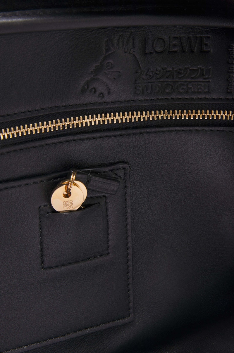 LOEWE x Howls Howl Amazona 28 Bag In Nappa Calfskin Black in Calfskin ...