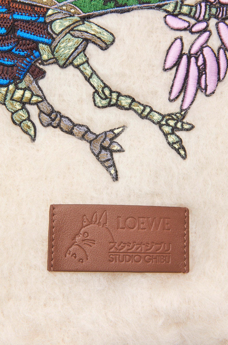 LOEWE x Howls Moving Castle Scarf In Mohair And Wool Blend White in ...