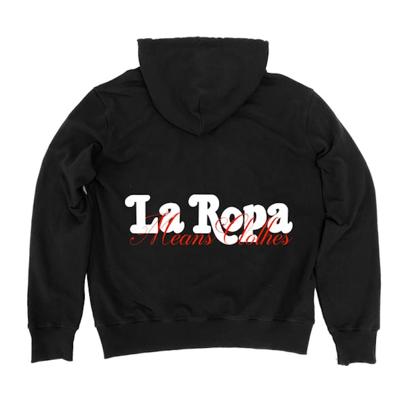 La Ropa Signature Lip Pocket Hoodie Black 남성 - SS22 - KR