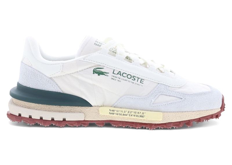 Lacoste Elite Active 125 2 SMA Off White Dark Green Men's - 7 ...