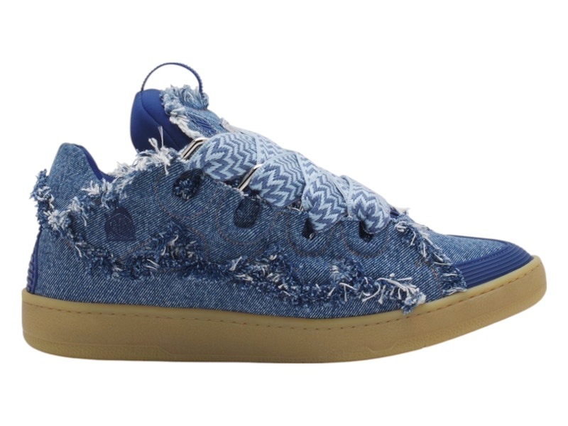 Lanvin Leather Curb Denim Blue Men's - FM SKRK11 FRDE E24254 - US