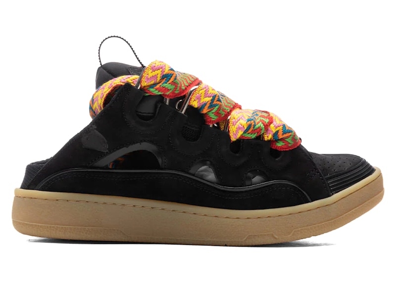 Lanvin Leather Curb Mules Black Men's - FM-SKDM02-DRAG-E2210 - US