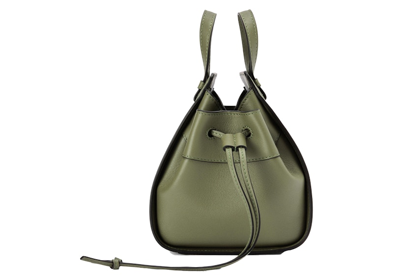 LOEWE Mini Hammock Drawstring In Classic Calfskin Avocado Green in ...