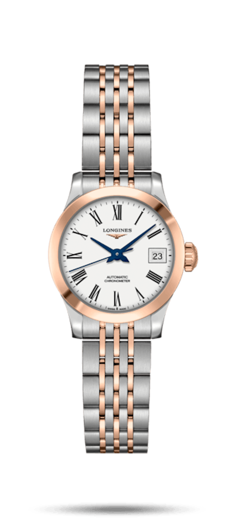Longines Record Collection L2.320.5.11.7 26mm in Steel/Rose Gold - GB