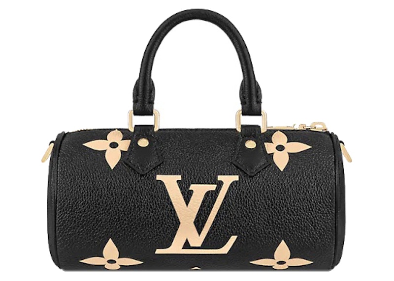Louis Vuitton BB Papillon Bicolor Monogram Empriente Black/Beige in ...