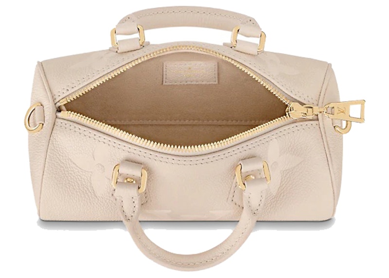 Louis Vuitton BB Papillon Embossed Creme Beige in Cowhide Leather with ...