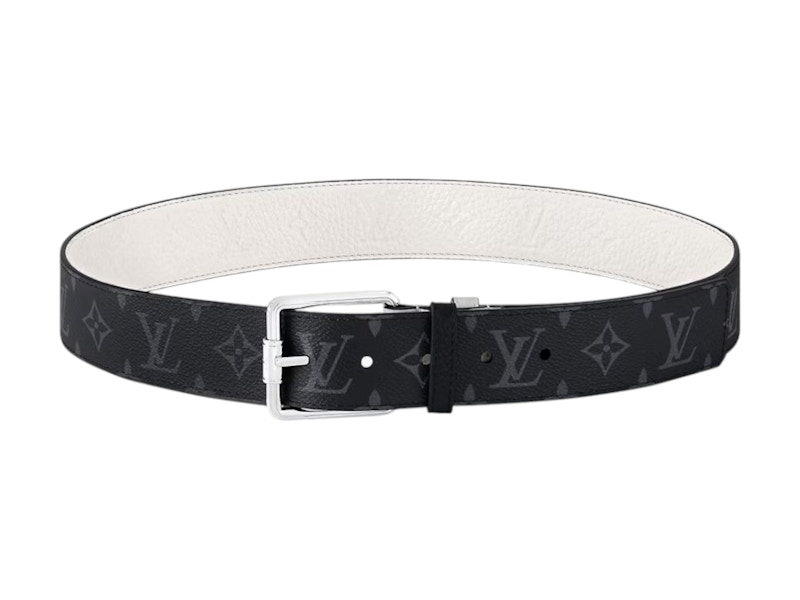 Louis Vuitton Belt Monogram Reversible Leather Monogram Eclipse in ...