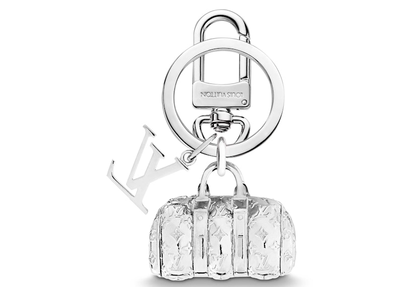 Louis Vuitton Blown Up Figurine Key Holder And Bag Charm Silver in ...