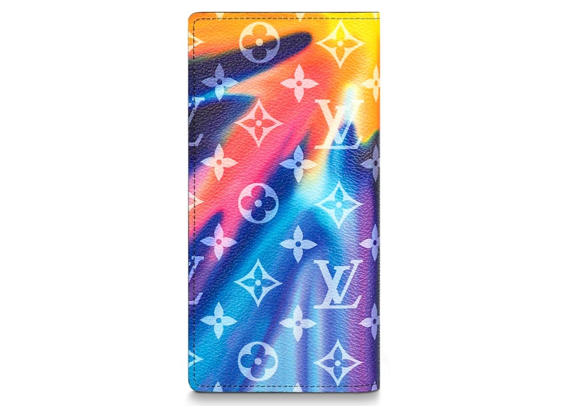 Louis Vuitton Brazza Wallet Sunset Monogram Multicolor in Coated Canvas ...
