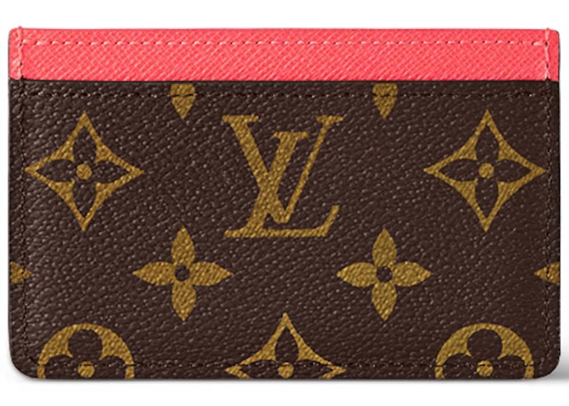 Louis Vuitton Card Holder Dragon Fruit Pink in Coated Canvas - US