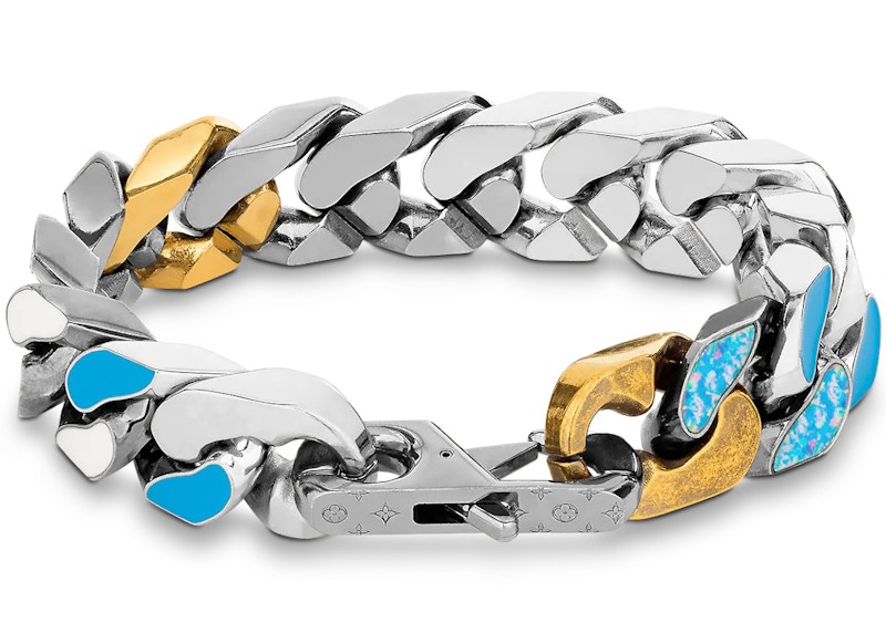 Louis Vuitton Chain Link Bracelet Multicolor in Metal/Crystals with ...