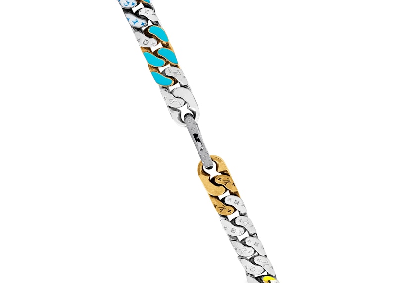 Louis Vuitton Chain Link Necklace Multicolor in Metal/Crystals with ...