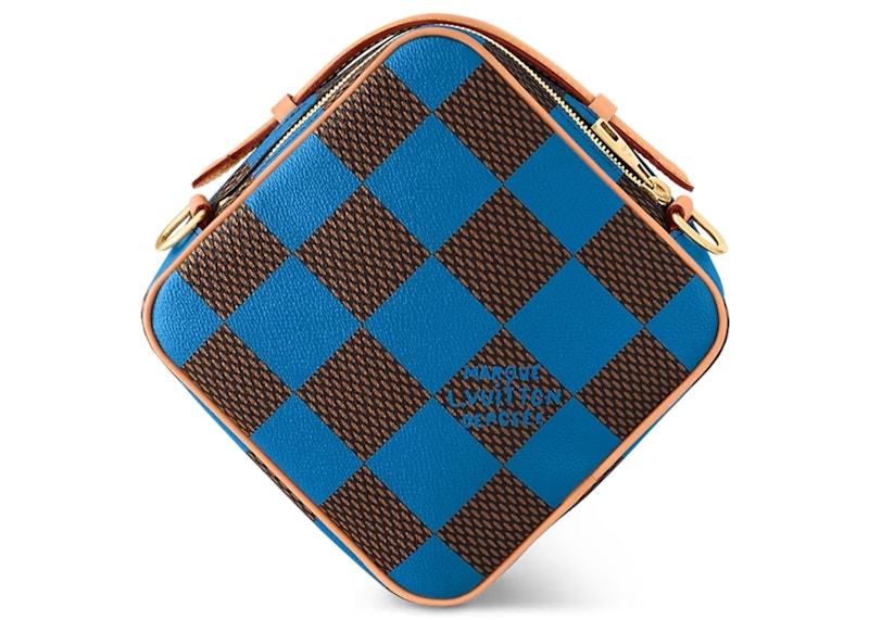 Louis Vuitton Chess Messenger Bag Damier Pop Blue in Coated Canvas with ...