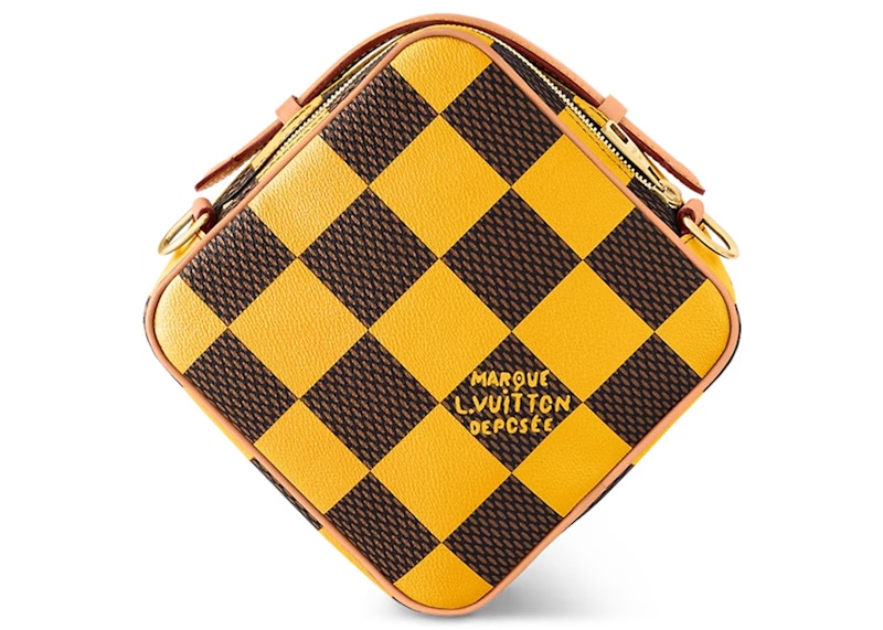 Louis Vuitton Chess Messenger Bag Damier Pop Jaune Mat in Coated Canvas ...