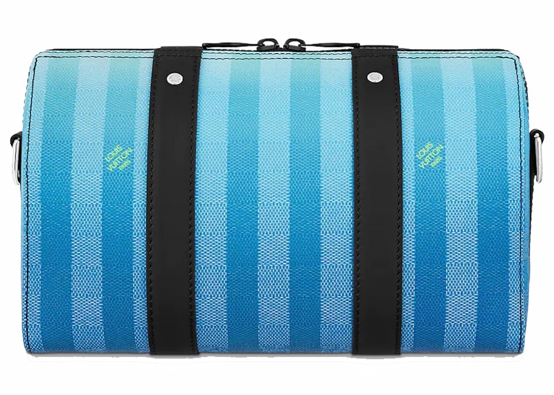 Louis Vuitton City Keepall Gradient Blue in Coated Canvas with Silver ...