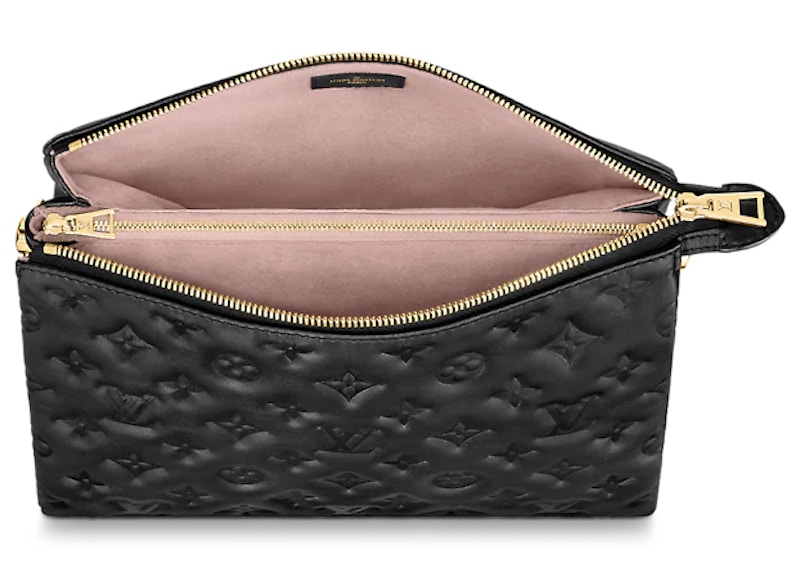 Louis Vuitton Coussin PM Monogram Embossed Black in Lambskin with Gold ...