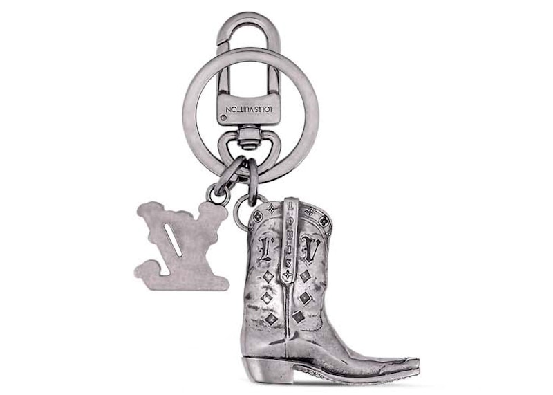 Louis Vuitton Cowboy Boot Key Holder and Bag Charm Silver in Brass with ...