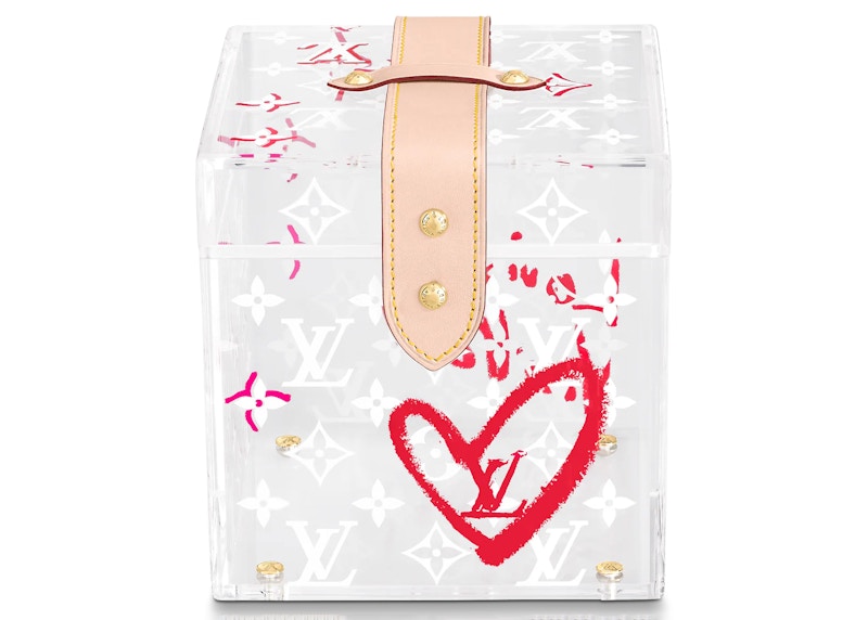 Louis Vuitton Limited Edition Cude Scott Box White in Leather with Gold ...