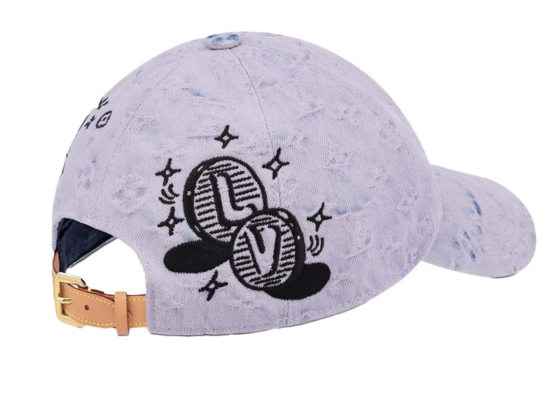 Louis Vuitton Denim MNG Bleached Cap Lilac Denim Men's - SS23 - US