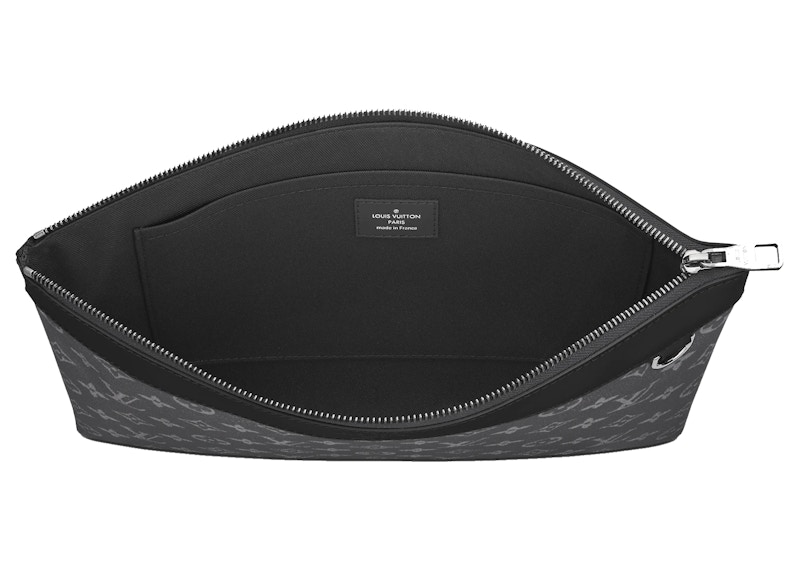 Louis Vuitton Discovery Pochette Monogram Eclipse Canvas in Calfskin ...
