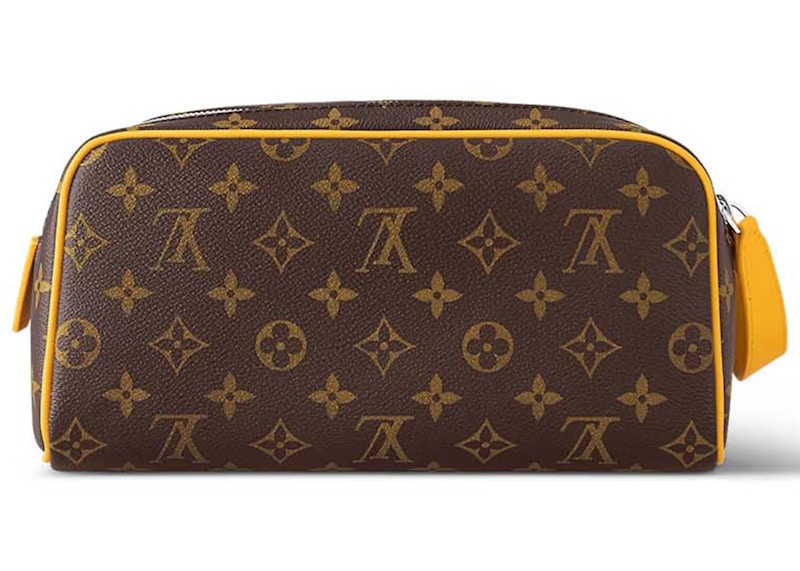 Louis Vuitton Dopp Kit Colormania Jaune Mat in Monogram Macassar Coated ...