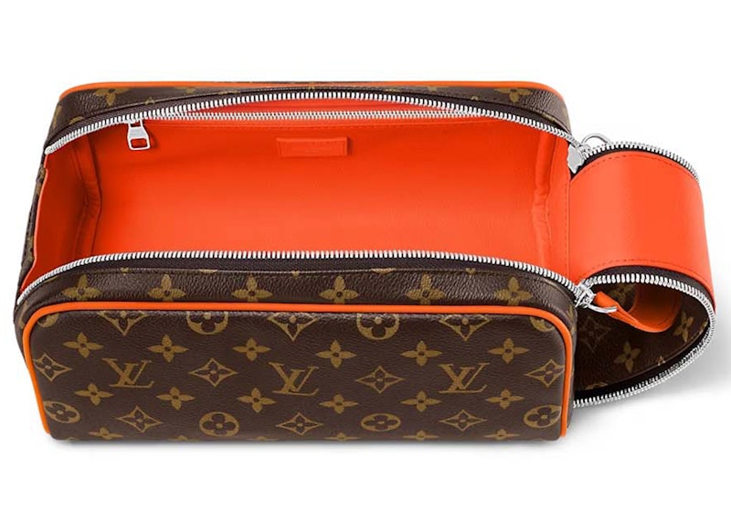 Louis Vuitton Dopp Kit Colormania Orange in Monogram Macassar Coated ...