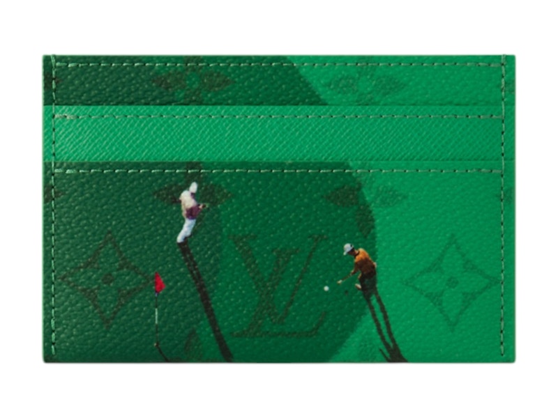 Louis Vuitton Golf Double Card Case Green in Canvas - US