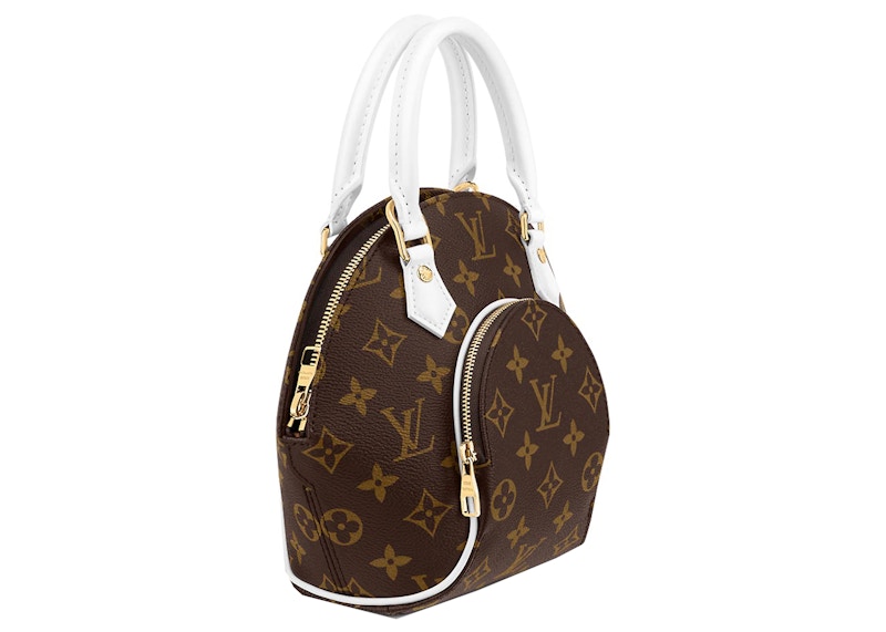 Louis Vuitton Ellipse BB White/Brown in Coated Canvas/Leather with Gold ...