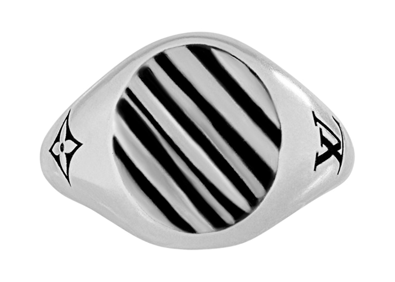 Louis Vuitton Epi Ring Silver/Black in Metal - US