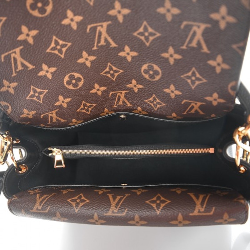 Louis Vuitton Flap Double V Monogram (With Accessories) Noir Black in ...