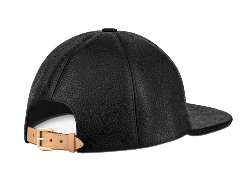 Louis Vuitton Friends Cap Black in Taurillon Leather with Gold-tone
