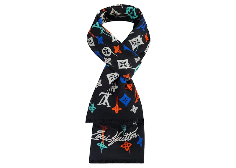 Louis Vuitton Graffiti Stole LV Graffiti Multicolor in Cashmere/Silk - US