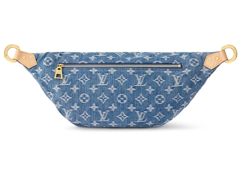 Louis Vuitton High Rise Bumbag Monogram Denim Blue in Cotton Denim with ...
