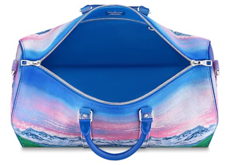 Louis Vuitton Keepall 50B Landscape in Cowhide Leather with Silver-tone ...