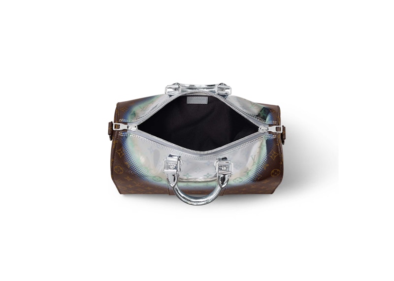 Louis Vuitton Keepall Bandouliere 35 Metallic Nebula coated canvas in ...