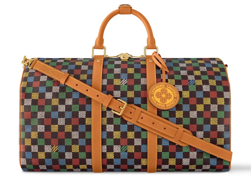 Louis Vuitton Keepall Bandouliere 50 LV Vers Damier Ebene Multicolor in ...