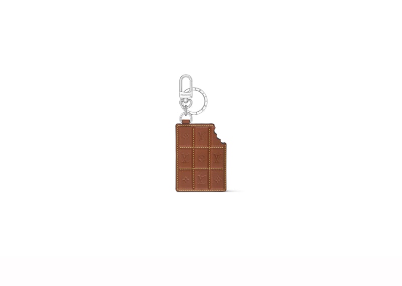 Louis Vuitton LV Chocolate Bar Figurine Key Holder and Bag Charm Brown ...