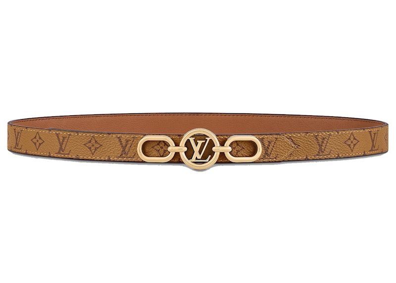 Louis Vuitton LV Circle Prime 20 MM Reversible Belt Tan in Cowhide ...