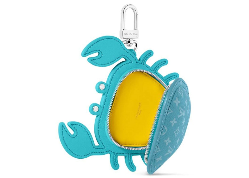 Louis Vuitton LV Crab Bag Charm Blue in Leather - US
