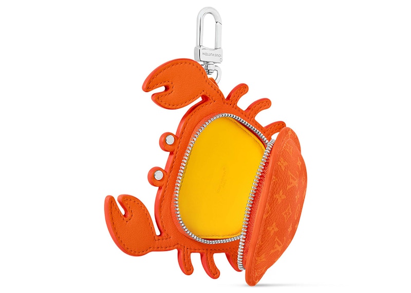 Louis Vuitton LV Crab Bag Charm Orange in Leather - US