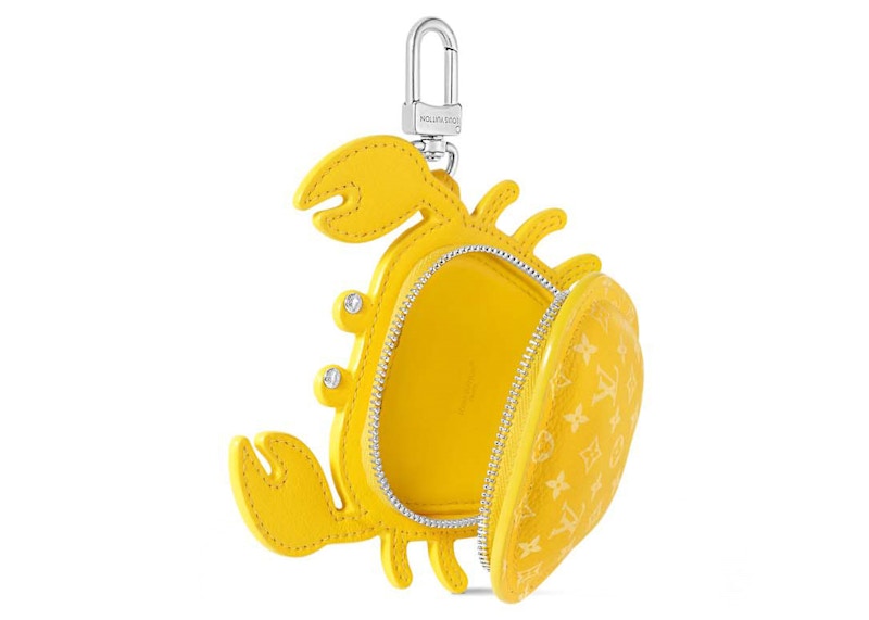 Louis Vuitton LV Crab Bag Charm Yellow in Leather - US