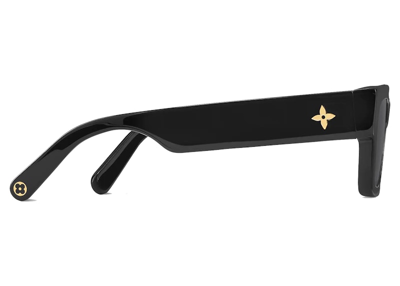 Louis Vuitton LV Frame Rectangle Sunglasses Black (Z1722W/E) in Acetate ...