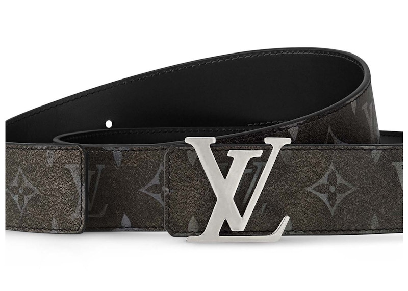 Louis Vuitton LV Initiales 40mm Reversible Belt Black in Leather with ...