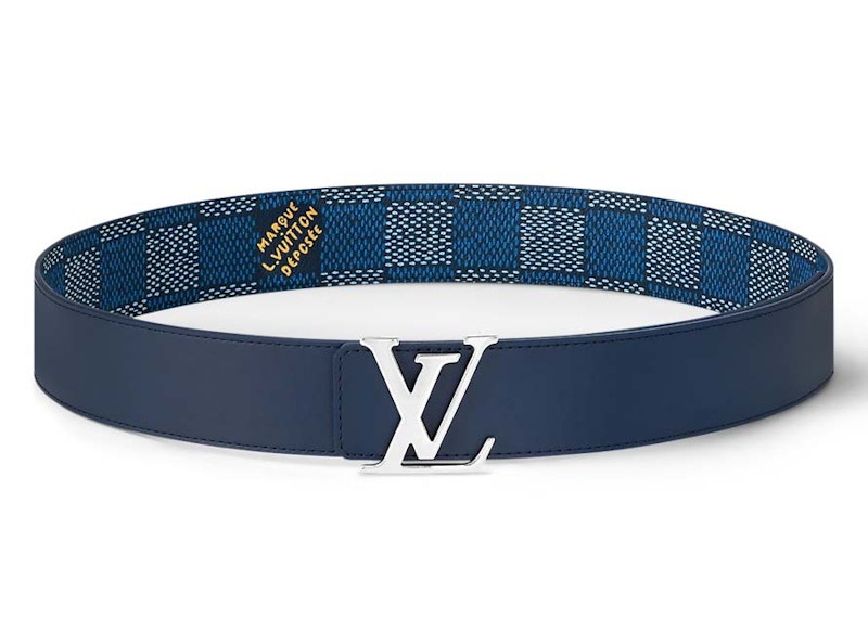 Louis Vuitton LV Initiales 40mm Reversible Belt Damier Heritage Blue in ...