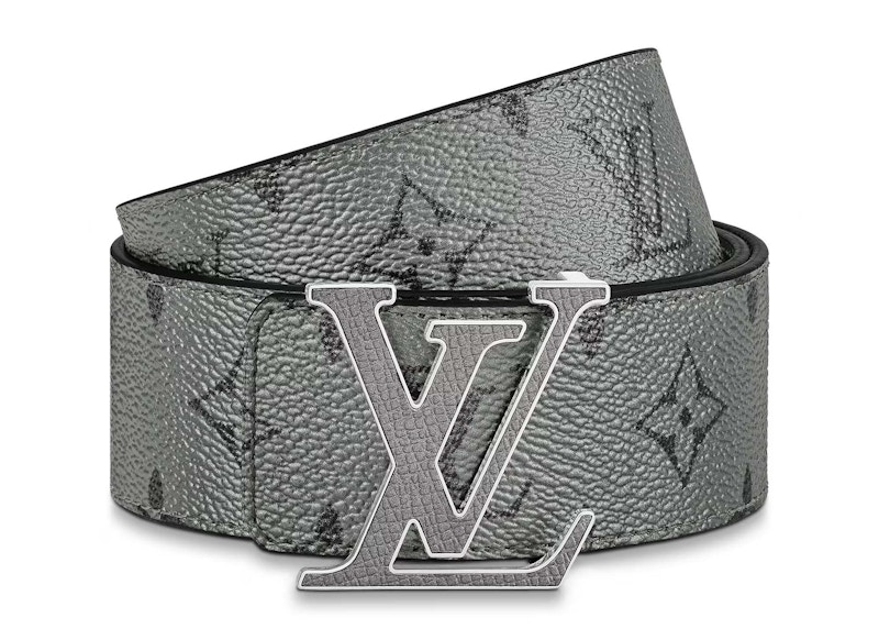 Louis Vuitton LV Initials 40MM Reversible Belt Gunmetal Grey in ...