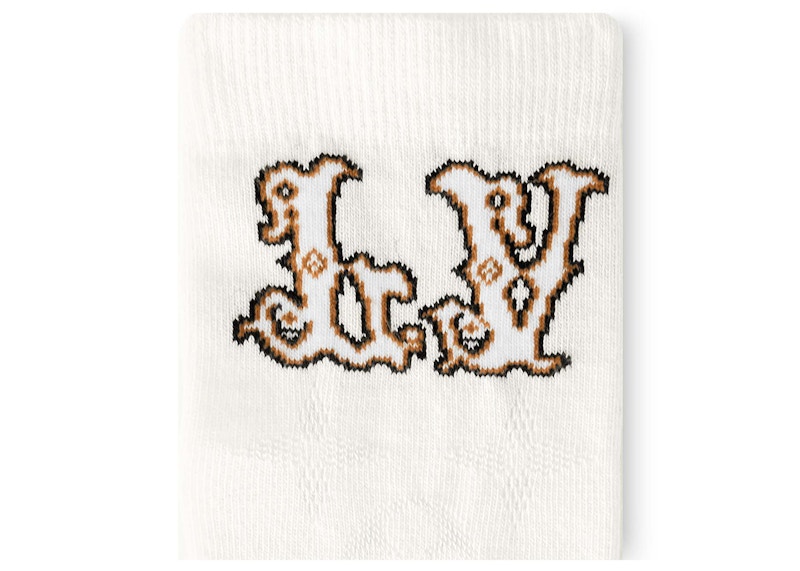 Louis Vuitton LV Ranch Race Socks White in Cotton - US