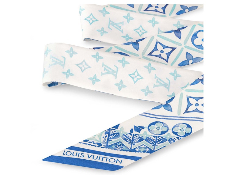 Louis Vuitton LV Tiles Bb Bandeau Lagoon Blue in Silk - US