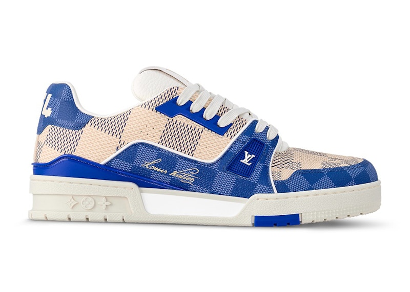 Louis Vuitton LV Trainer Blue Beige Damier Men's - 1AC57X - US